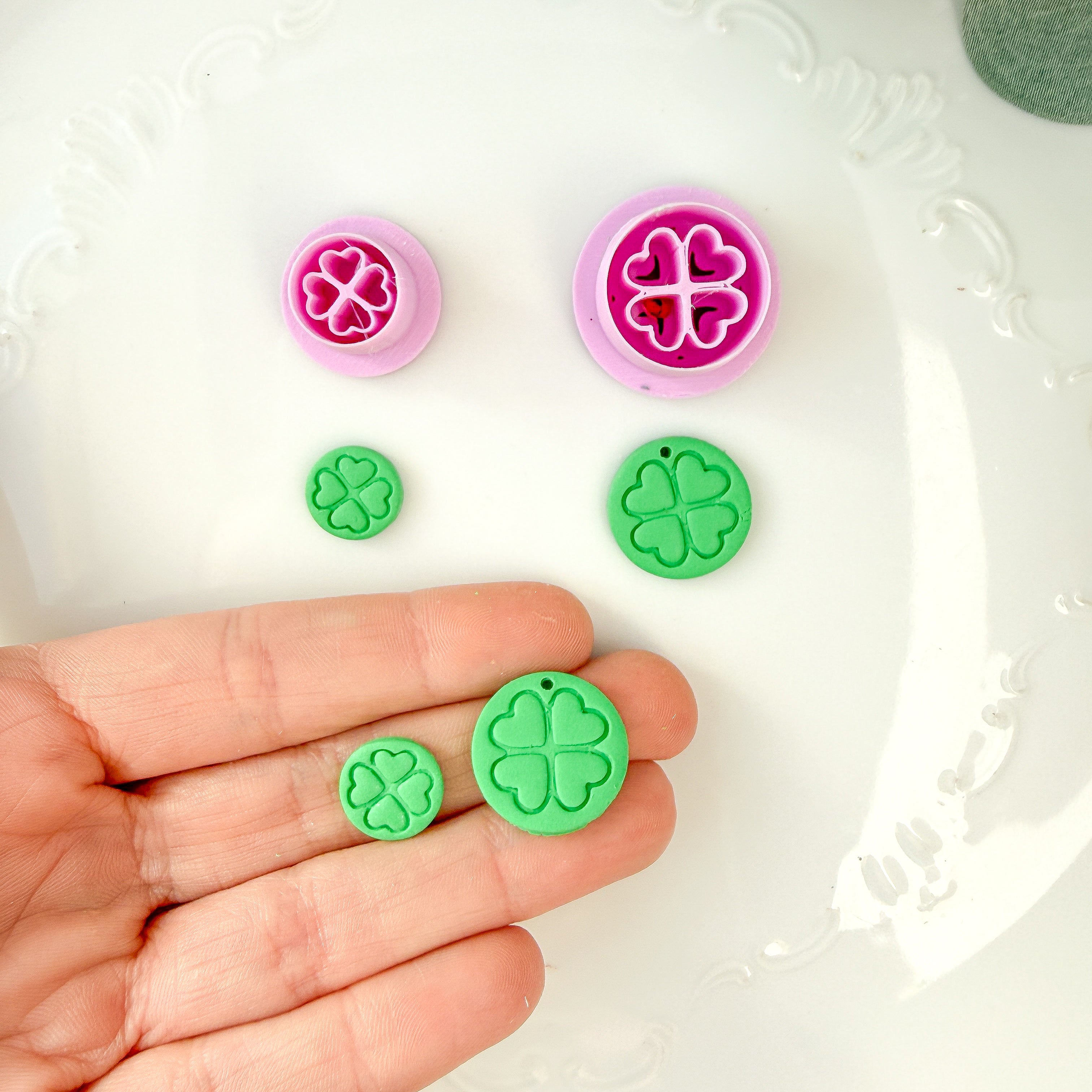 Shamrock Circle Imprint Clay Cutter - January 2026 Launch – Maverlydesigns